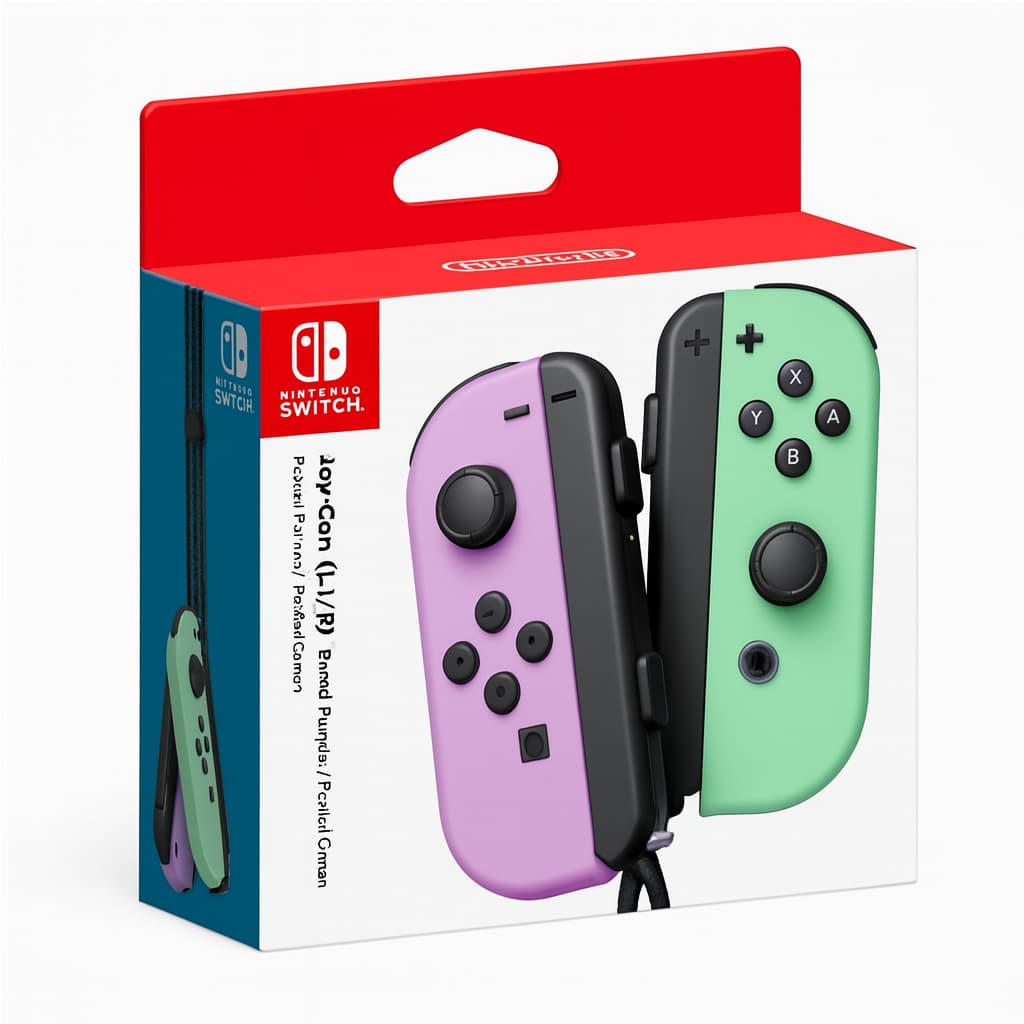 Controles Nintendo Joy-Con Violeta pastel y Verde pastel - Gamersforever