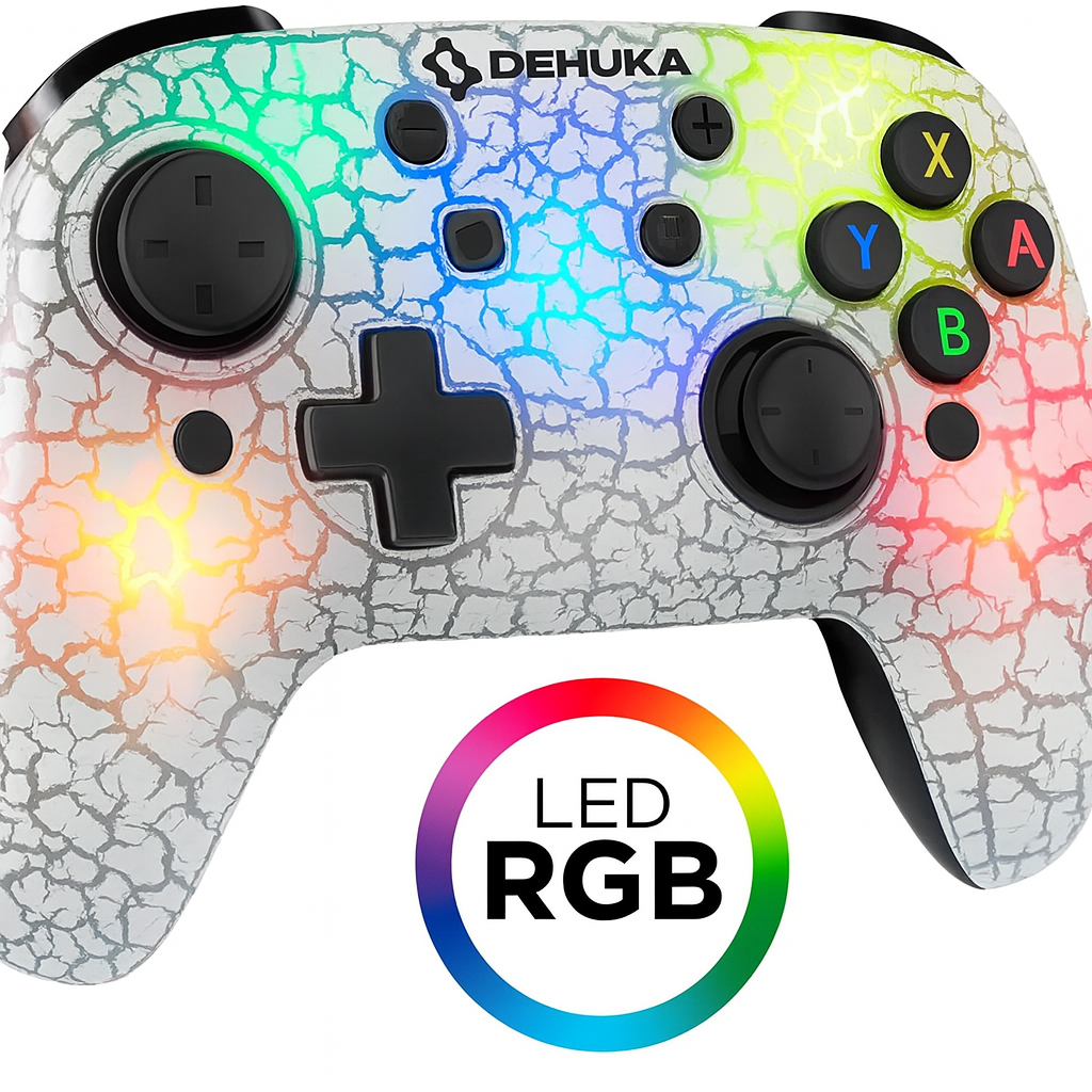 Joystick Para Nintendo Switch Rgb Led Dehuka - Gamersforever